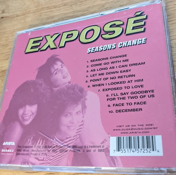 Arista | Media | Expose Seasons Change Cd 20 | Poshmark